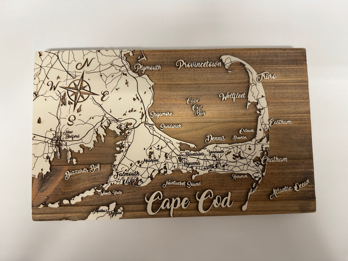 Cape Cod Map Sign – Cape Cod Gift Barn