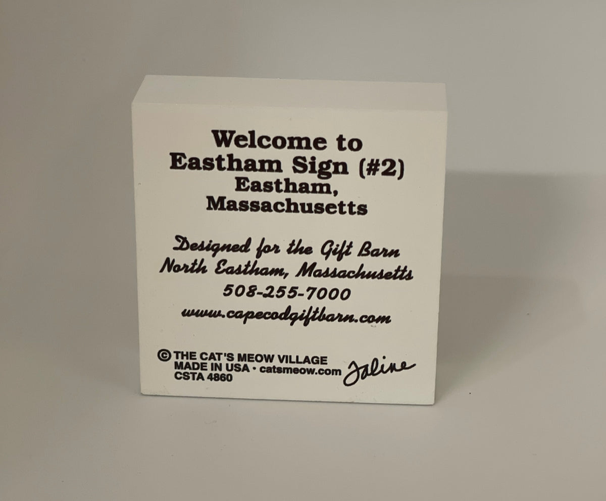 Welcome to Eastham Sign – Cape Cod Gift Barn
